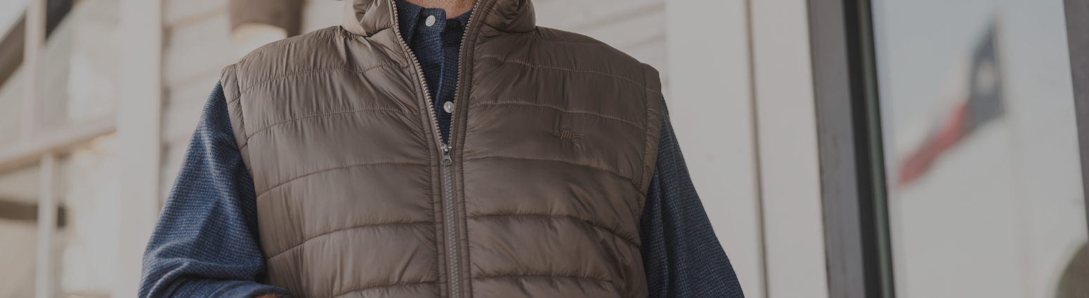 Borderland Vest - Comfortable Knitted Back Light Weight Puffer Vest ...