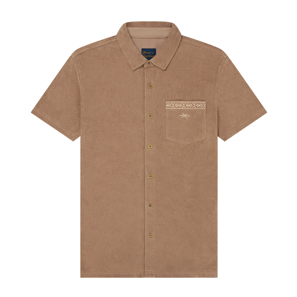 Terlingua Terry Cloth Shirt - Pecan Brown – Texas Standard